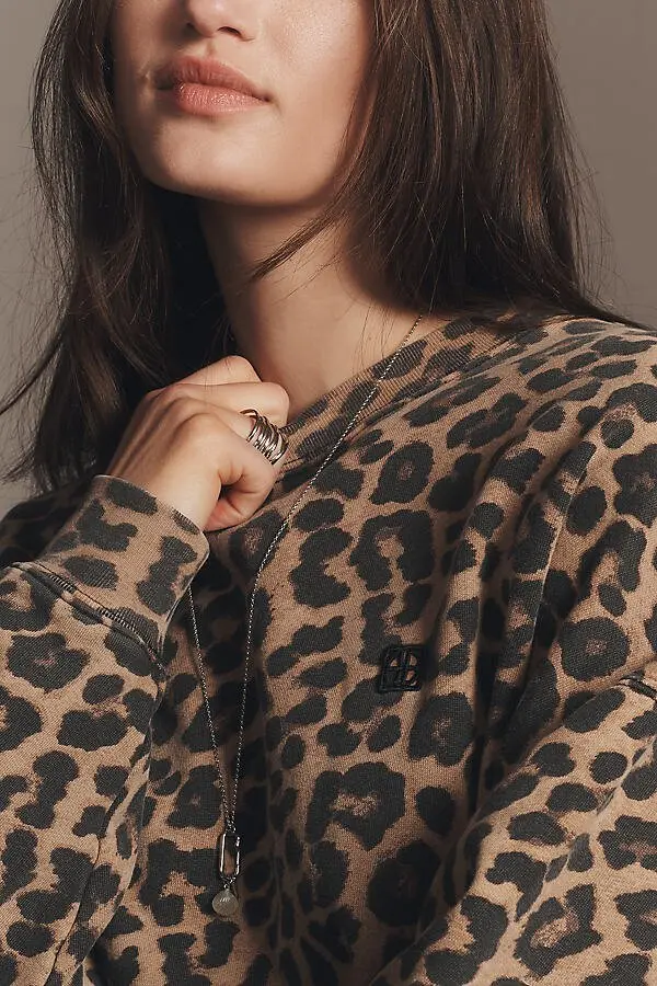 ANINE BING Miles Print Sweatshirt