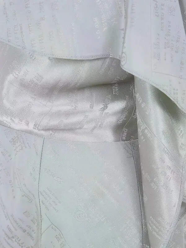 MAISON MARGIELA Ruffled Strappy Blouse - Grey