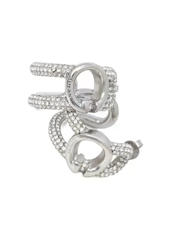 Guess Rhinestone-embellished Hoop Earrings