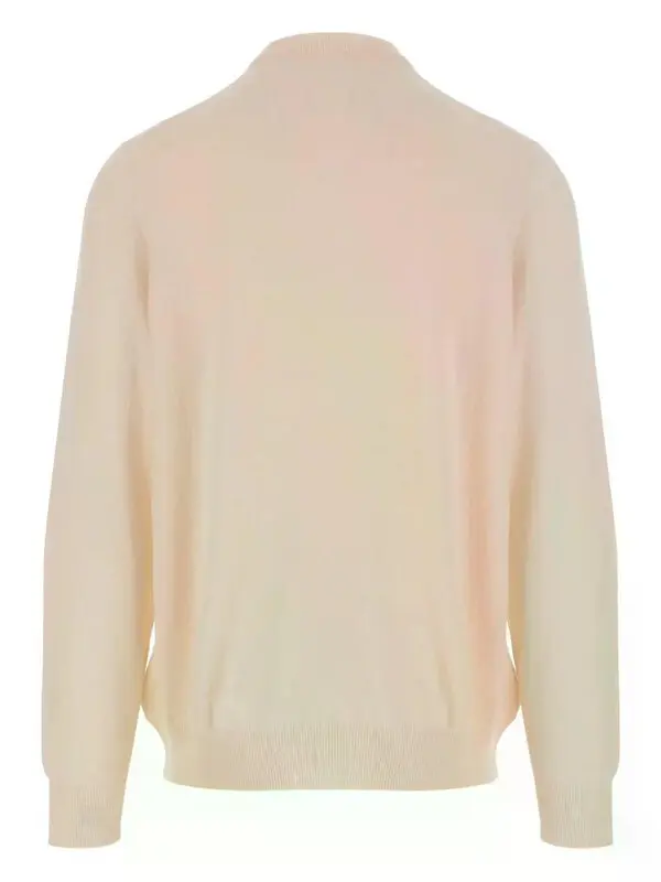 Kiton Roll Neck Zip Sweater - Neutrals