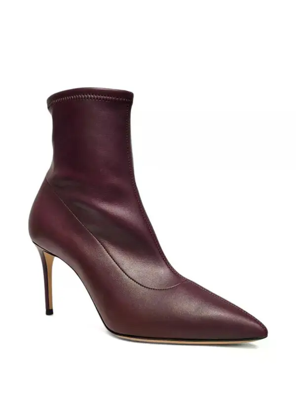 Casadei Point-toe Stiletto-heel Ankle Boots