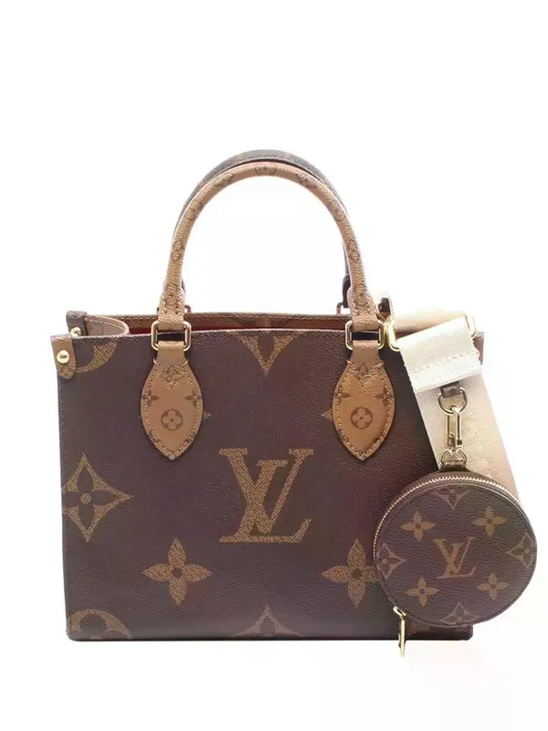 LOUIS VUITTON Monogram Reverse Giant Onthego Pm Satchel