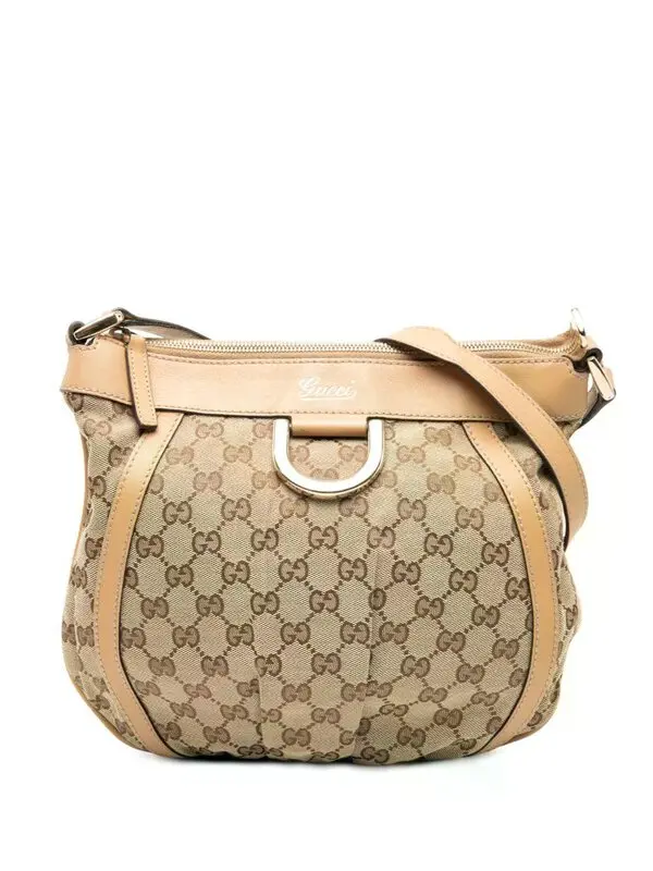 Gucci Gg Canvas Abbey D-ring Crossbody Bag - Brown