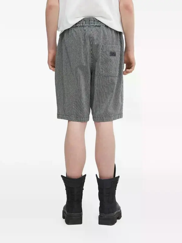 Aries Striped Patch Shorts