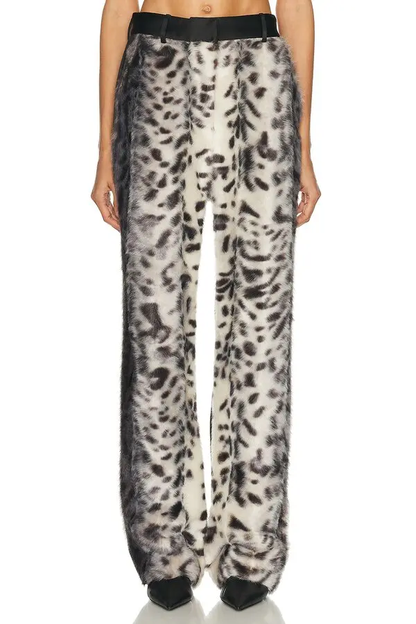AKNVAS Barberini Fur Pant - Leopard