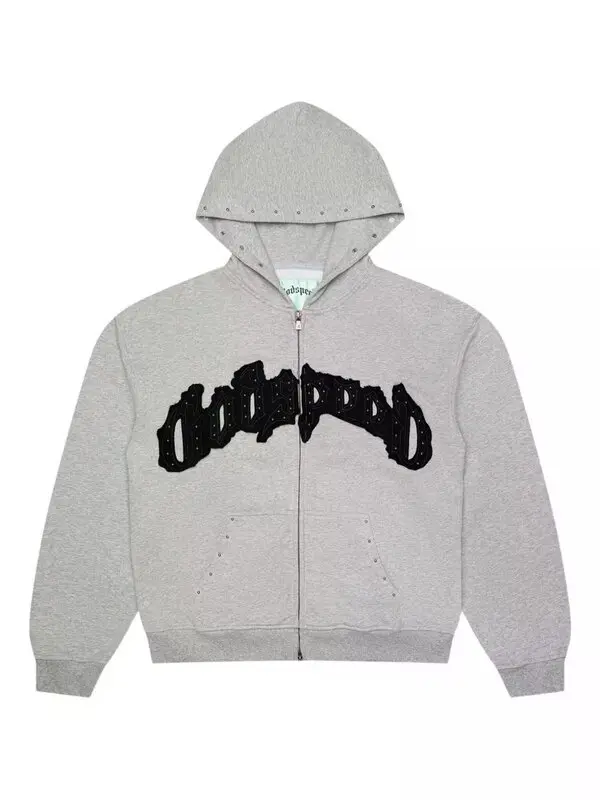 GODSPEED Symmetric Studded Hoodie - Grey