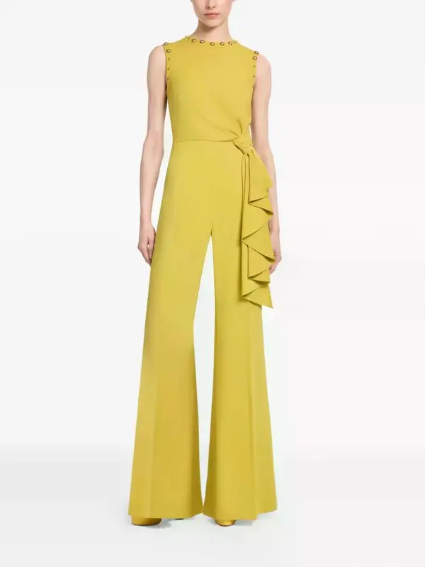 Elie Saab Stud-embellished Wide Leg Jumpsuit