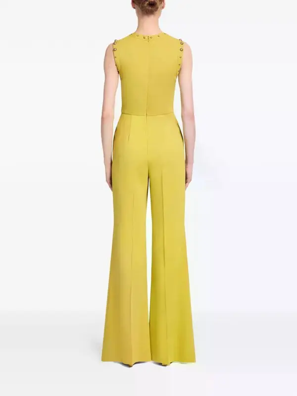 Elie Saab Stud-embellished Wide Leg Jumpsuit