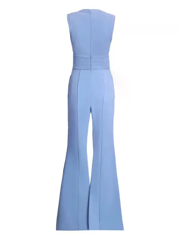 Elie Saab Lace-up Wide-leg Jumpsuit