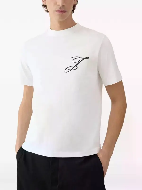 Jacquemus Logo-embroidered T-shirt - White