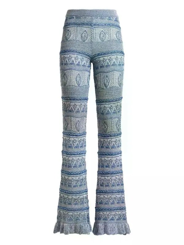 Etro Crocheted Flared Trousers