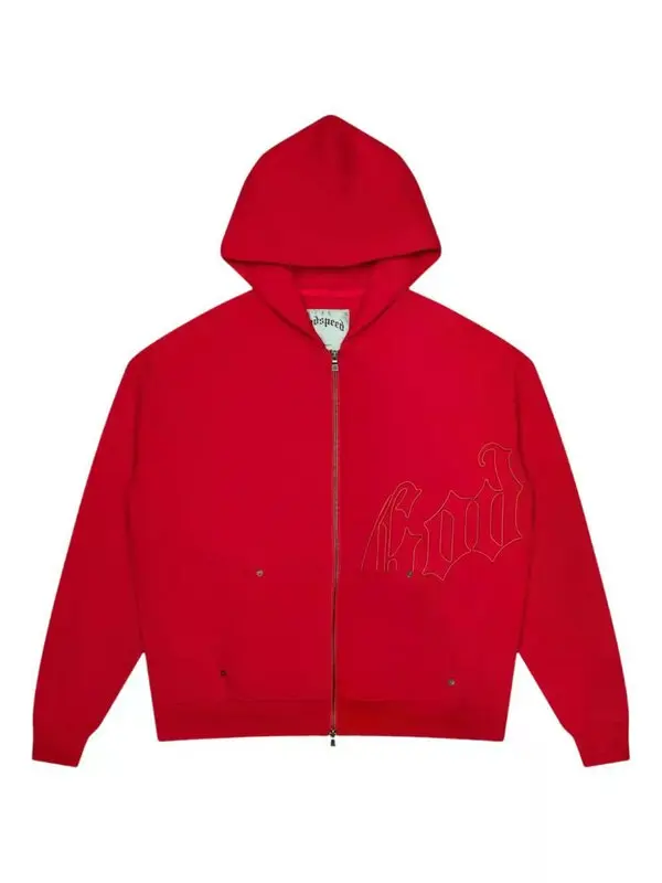 GODSPEED Logo Zip Hoodie - Red