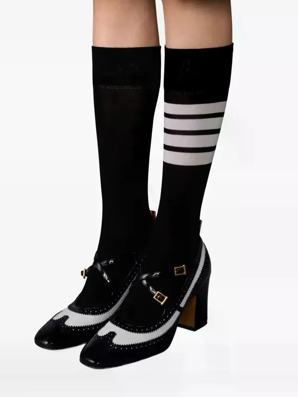 Thom Browne 75mm Criss-cross Pumps