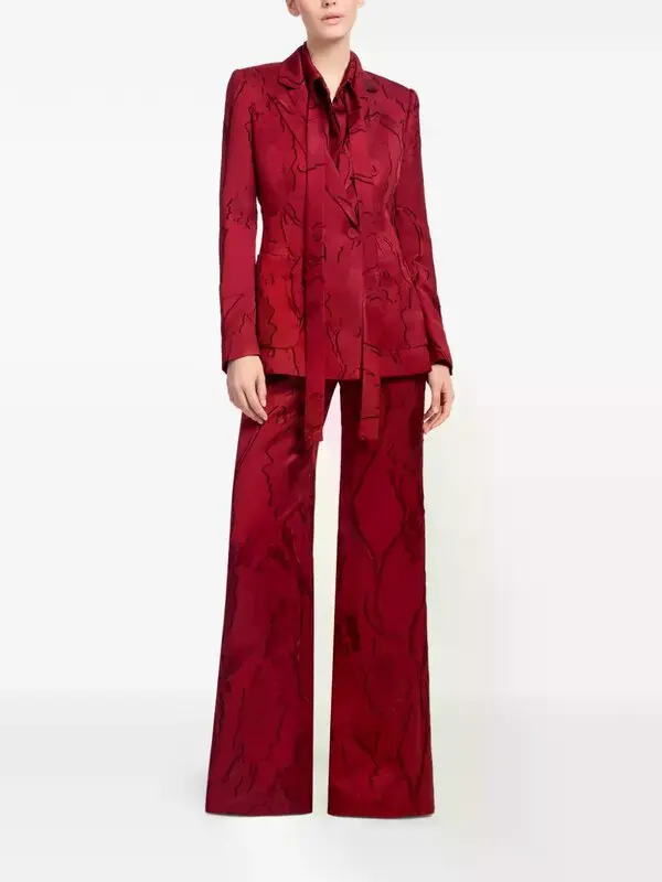 Elie Saab Jacquard Trousers With Pockets