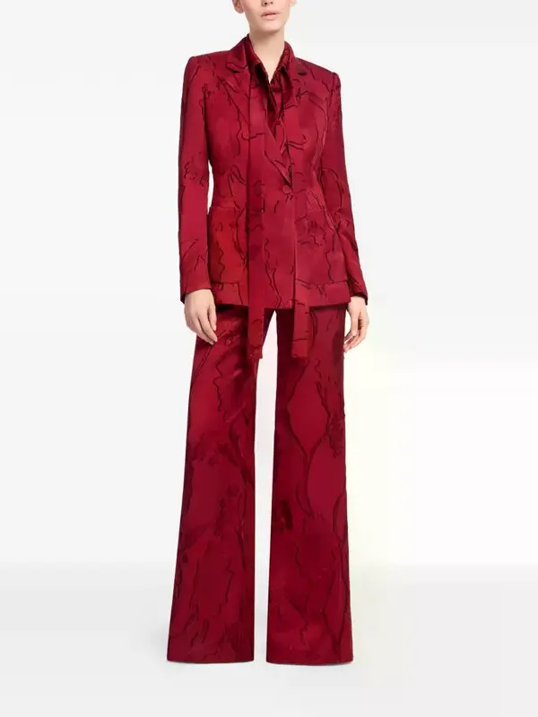 Elie Saab Jacquard Double-breasted Blazer