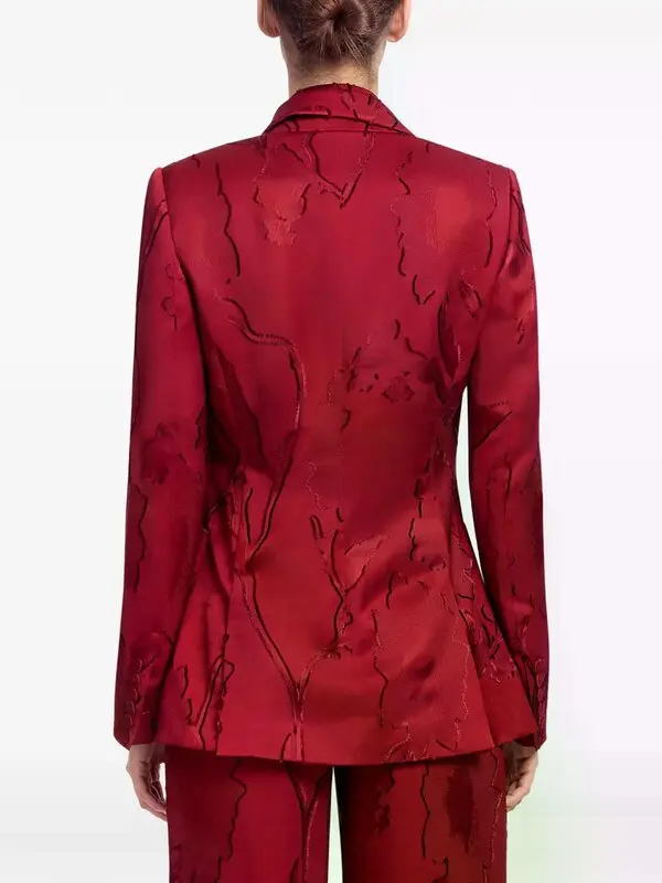 Elie Saab Jacquard Double-breasted Blazer