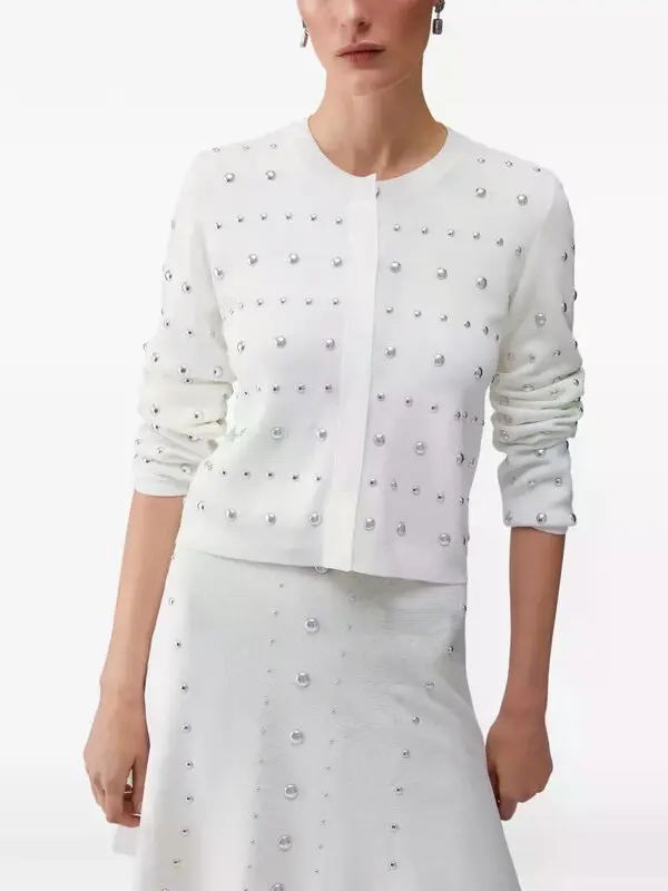 Liu Jo Studded Cardigan - White