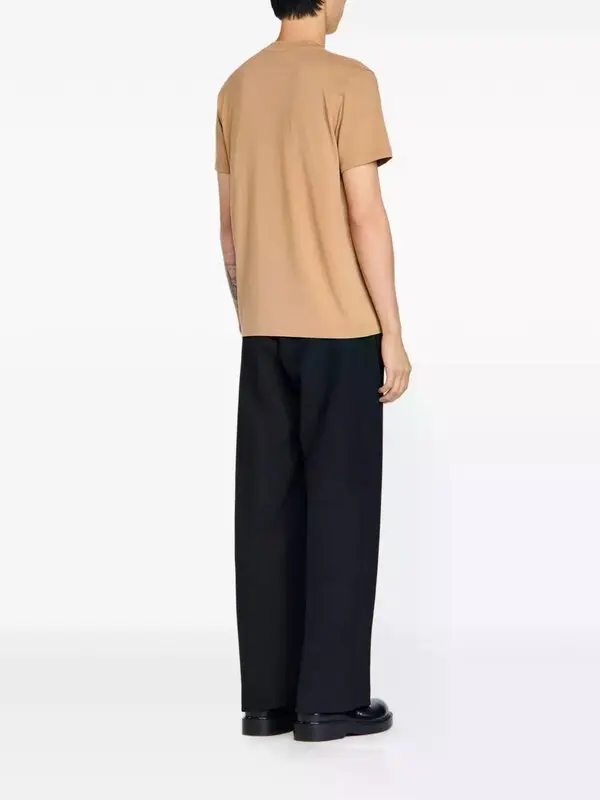 Sandro Embroidered Horse Cotton T-shirt - Neutrals