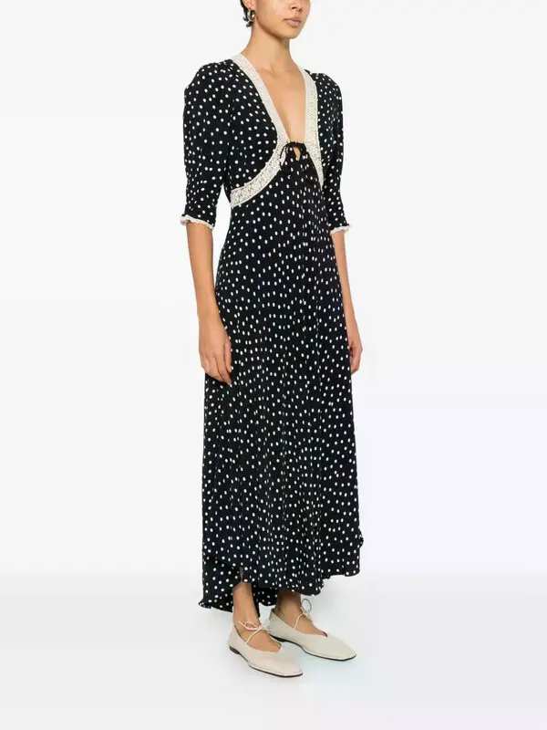 Rixo Dotted Lace Dress