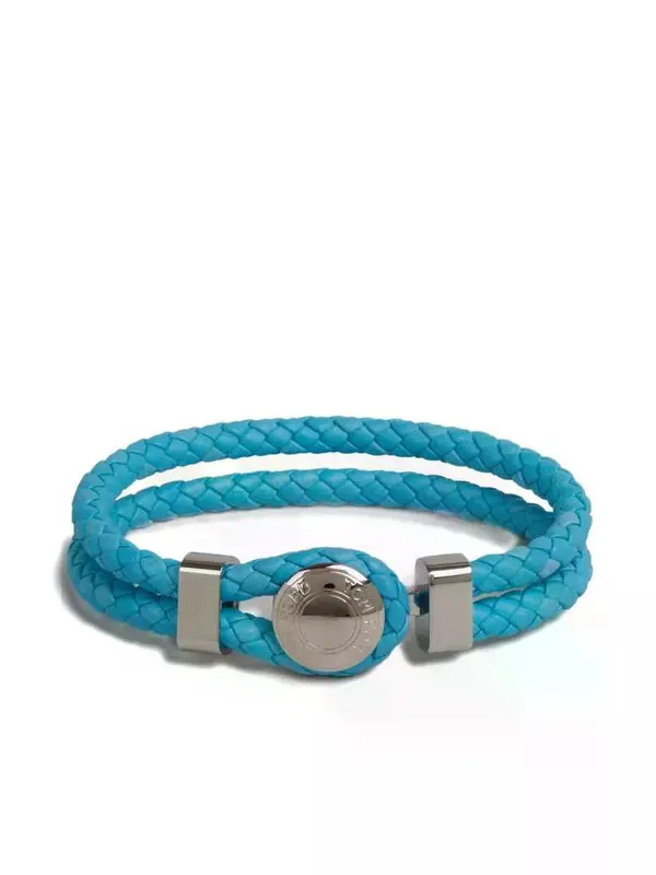 TOM FORD Braided Bracelet With Metal Closure - Blue