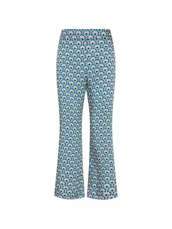 Etro Palm-motif Bootcut Trousers