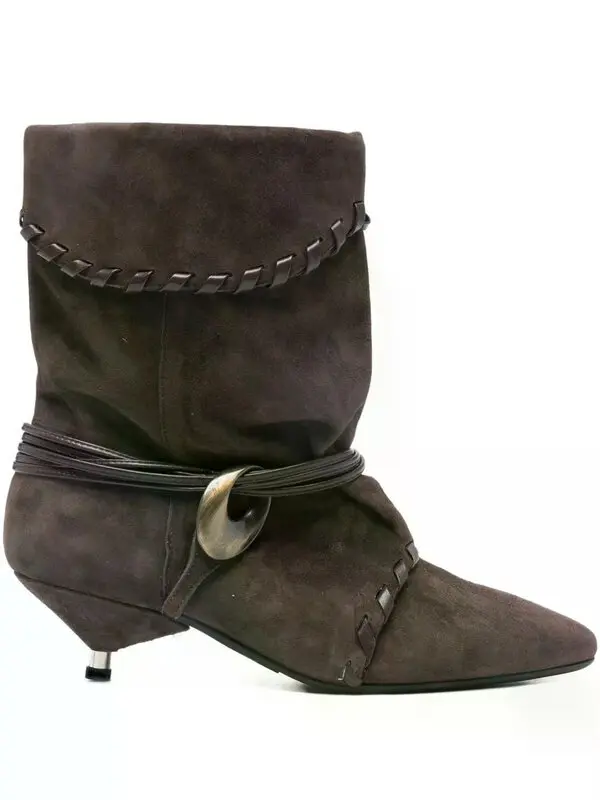 GISEL MOIRE Ariel Strap-detail Boots