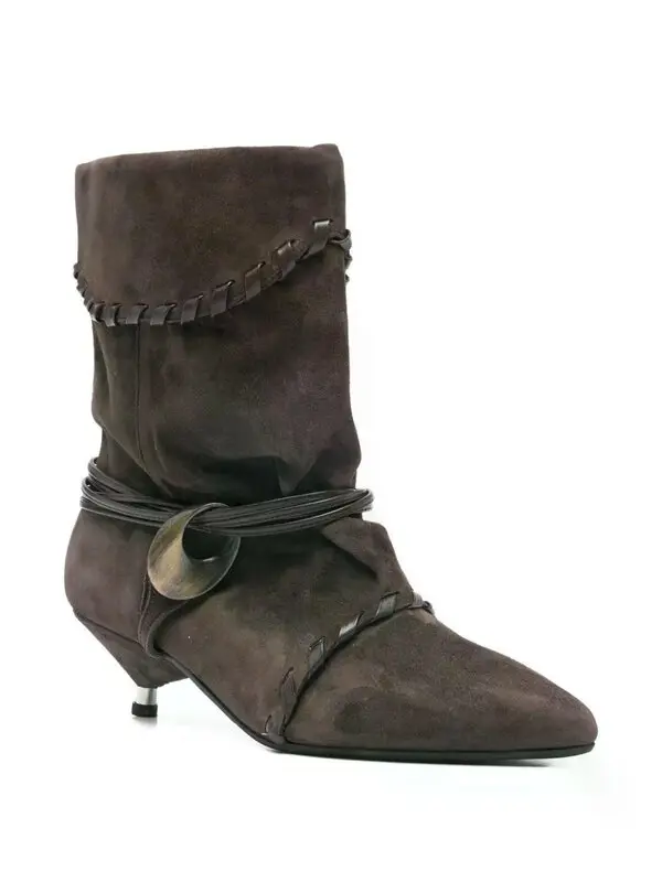 GISEL MOIRE Ariel Strap-detail Boots