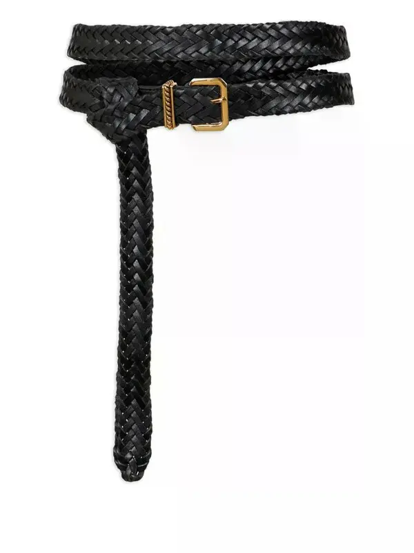 Etro Woven Double-wrap Belt - Black
