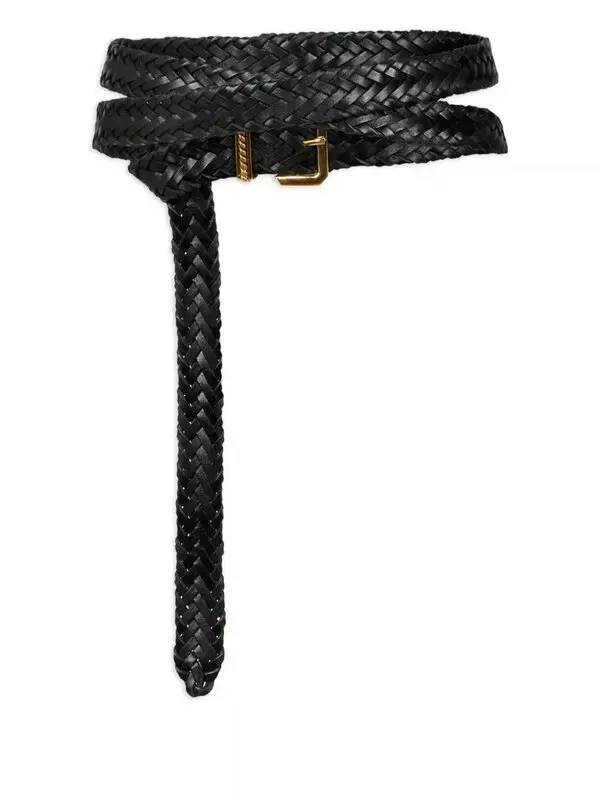 Etro Woven Double-wrap Belt - Black