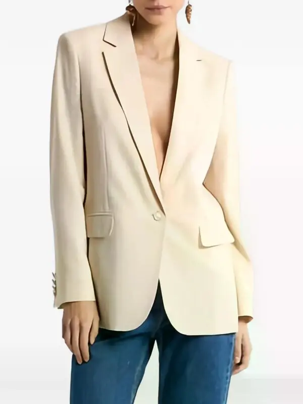 Etro Jacquard Paisley Single-breasted Blazer - Neutrals