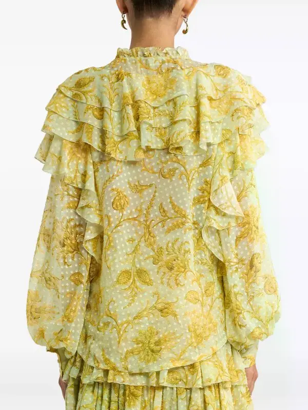 Etro Floral Print Top - Yellow