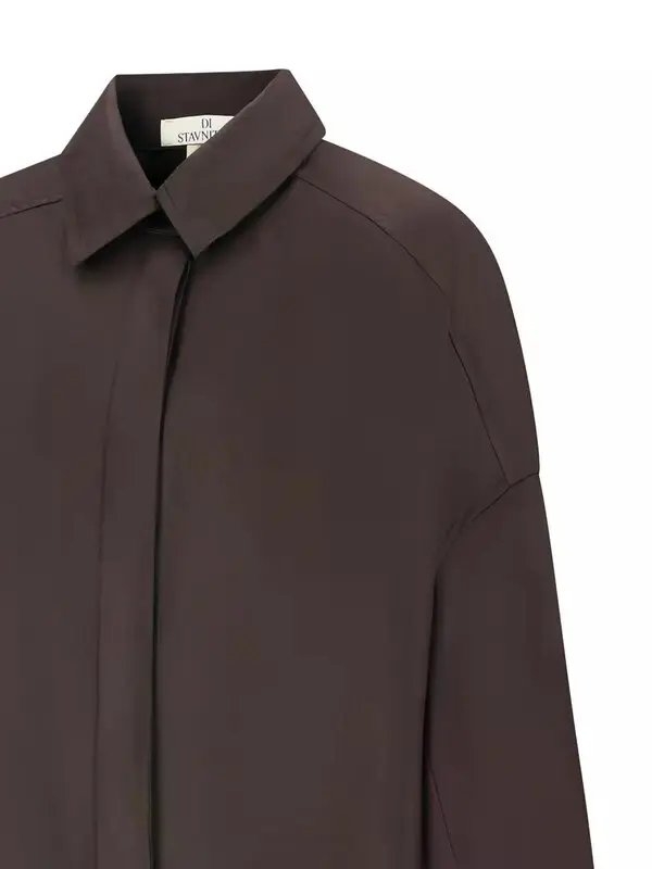 DI STAVNITSER Heidi Collared Shirt - Brown