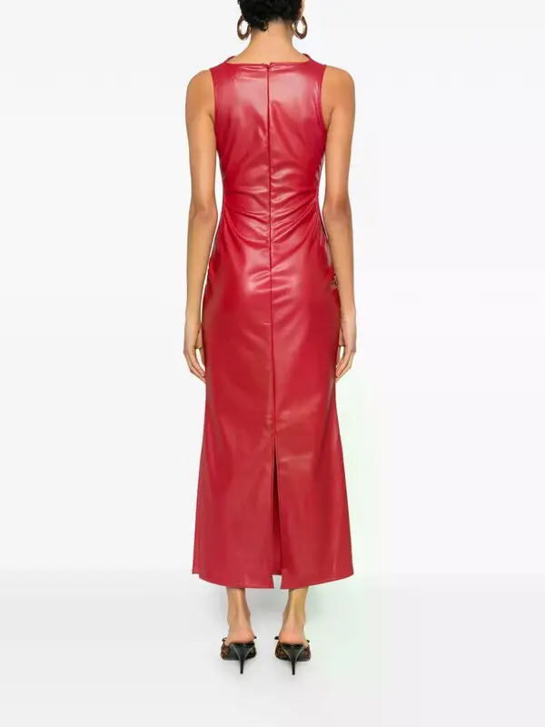Cowboys Of Habit Marnie Cut-Out Midi Dress - Red | Editorialist
