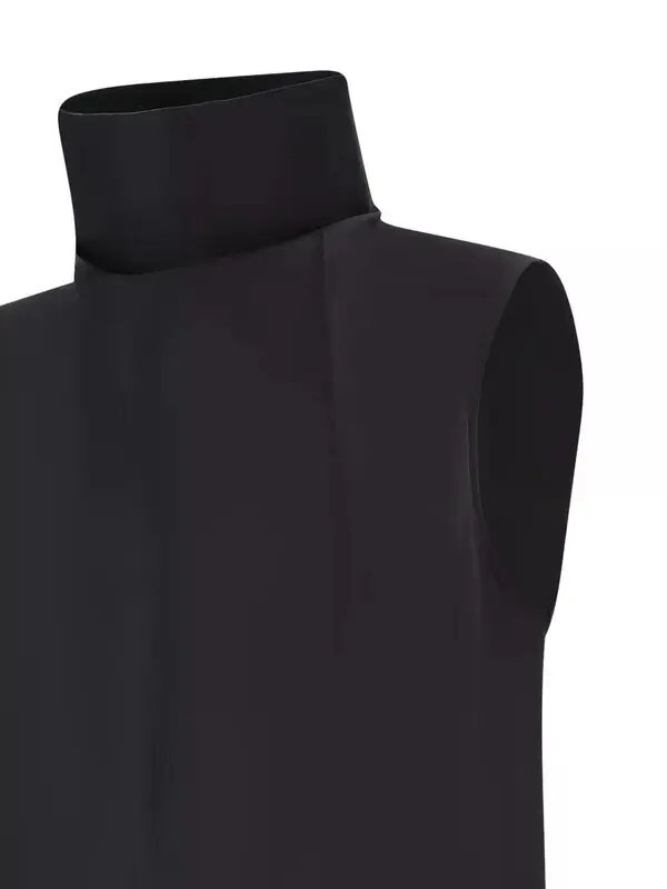 DI STAVNITSER High Neck Split Satin Top