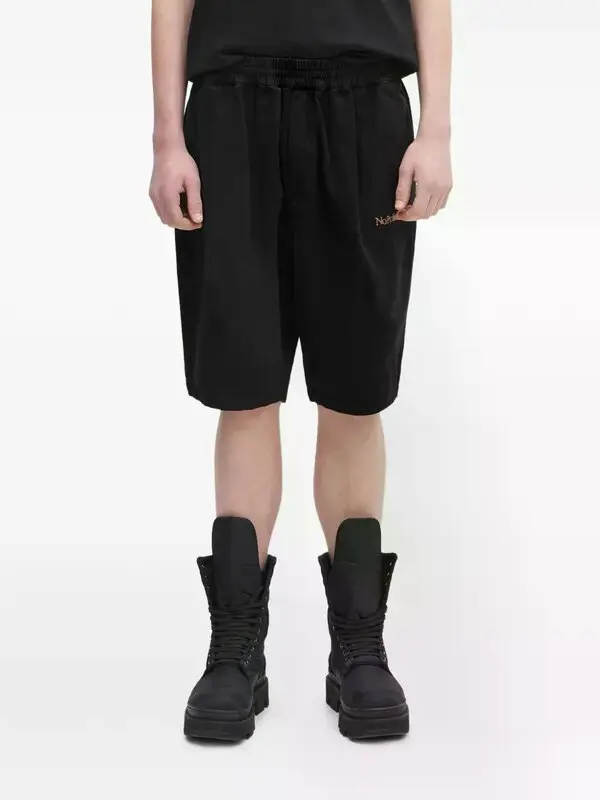Aries Logo Track Shorts - Black