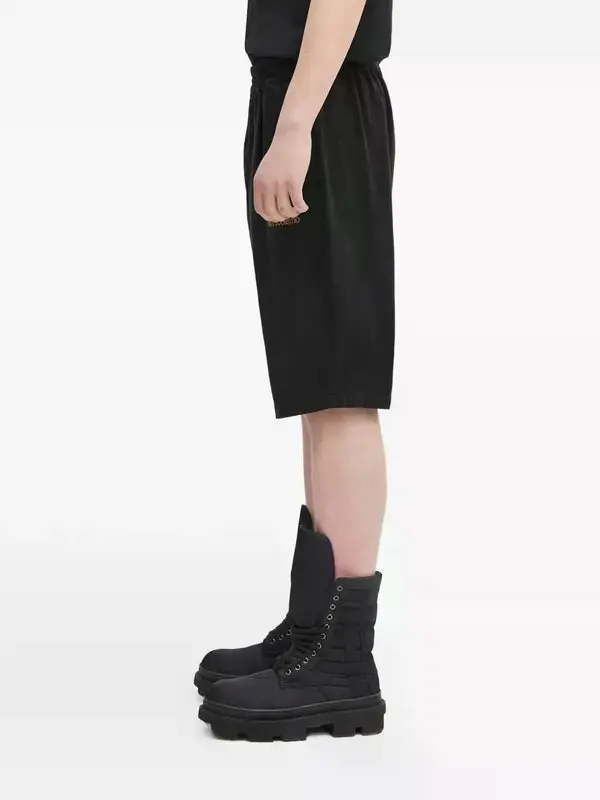 Aries Logo Track Shorts - Black