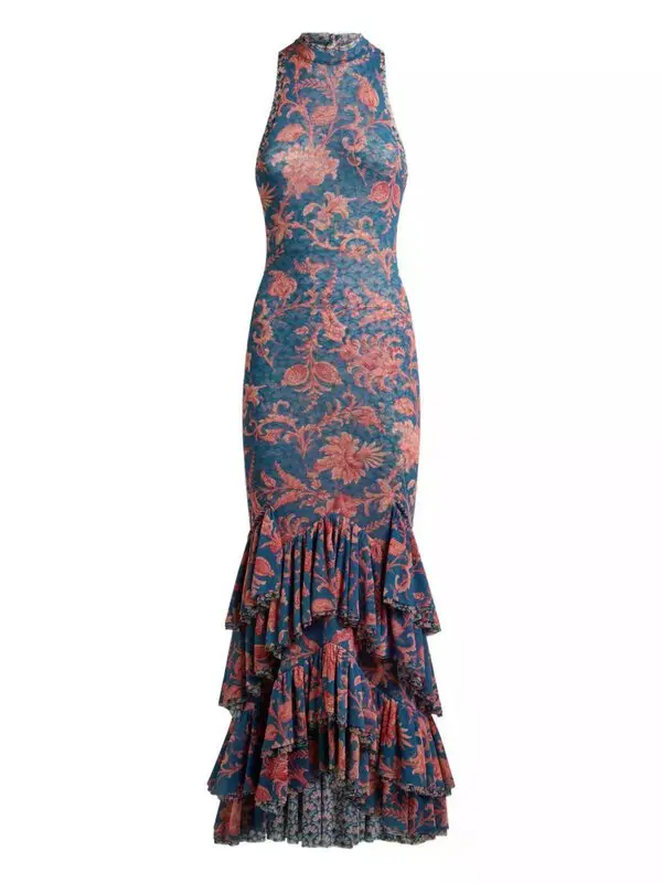 Etro Floral-print Ruffled Dress
