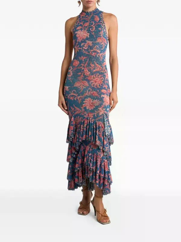 Etro Floral-print Ruffled Dress