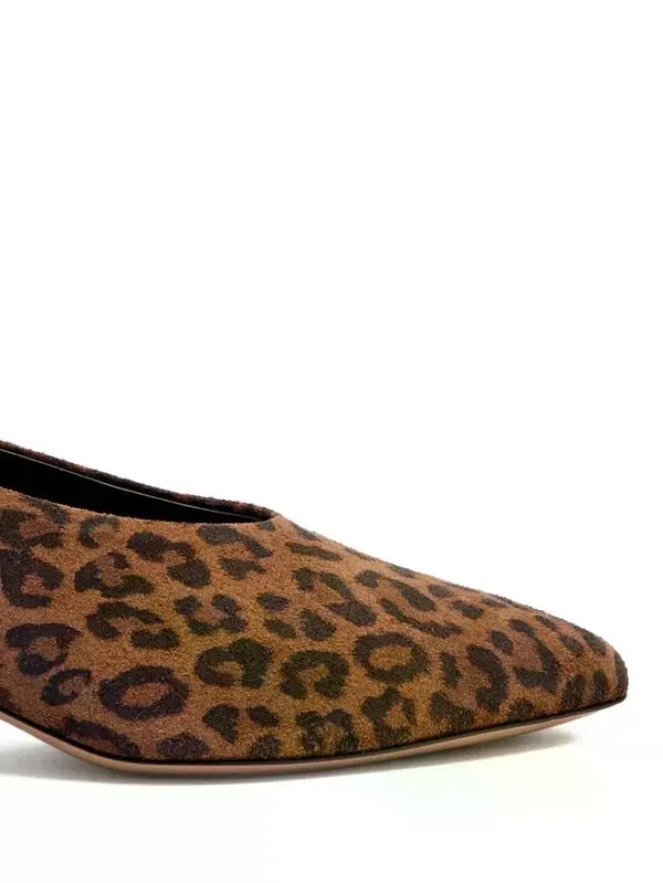 MARANT ETOILE Ebisa Leopard-print Suede Pumps