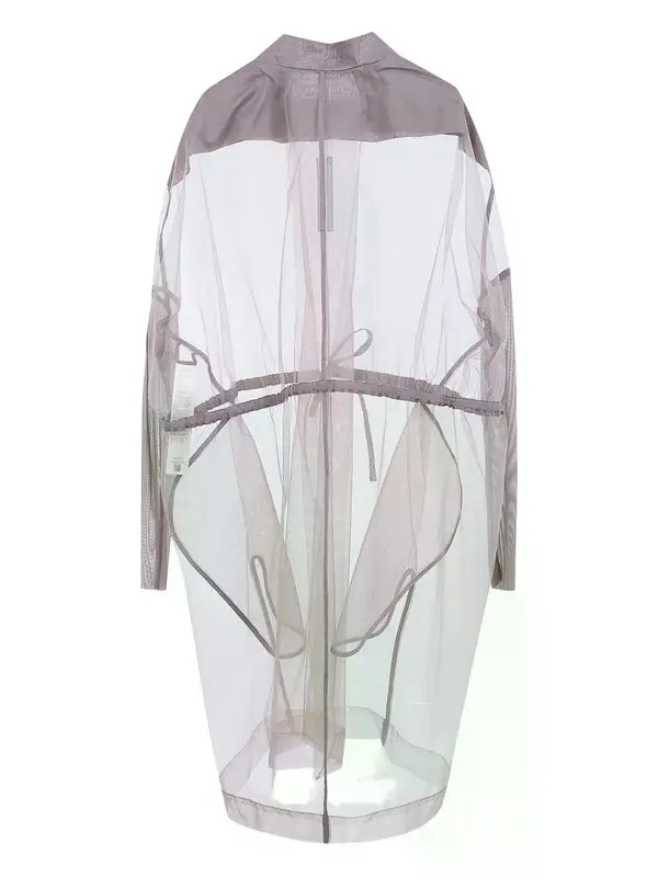 Rick Owens Tie Tulle Coat