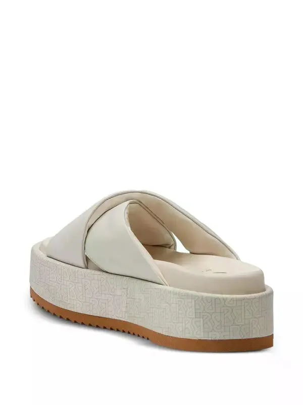 Bogner Crossover Platform Heeled Sandals