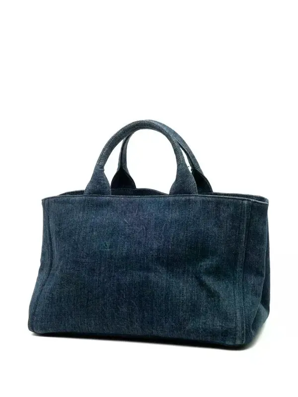 Prada Denim Canapa Bijoux Satchel