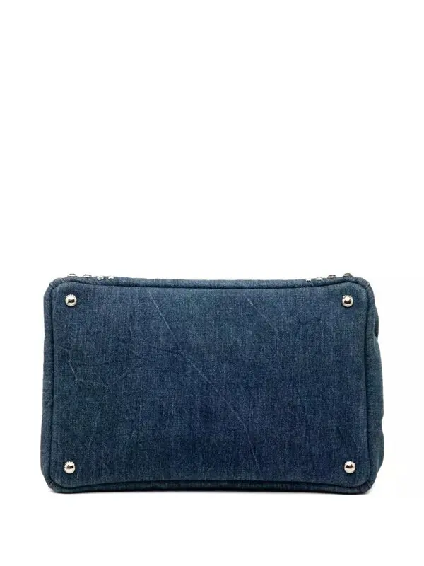 Prada Denim Canapa Bijoux Satchel