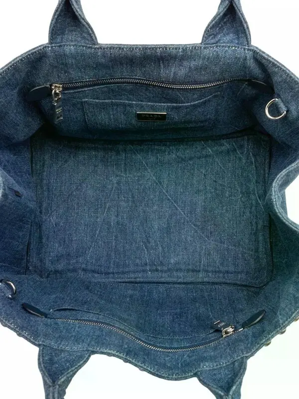 Prada Denim Canapa Bijoux Satchel