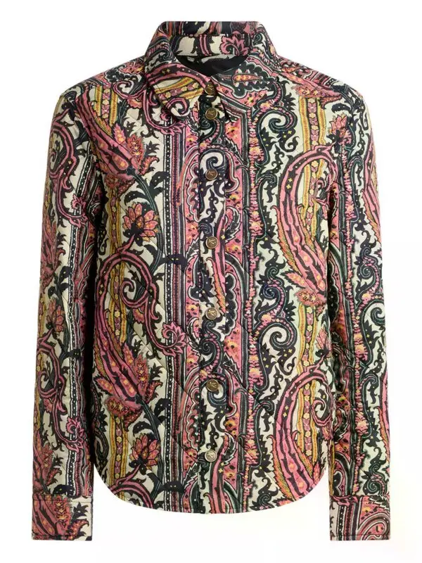 Etro Quilted Paisley Foliage Jacket