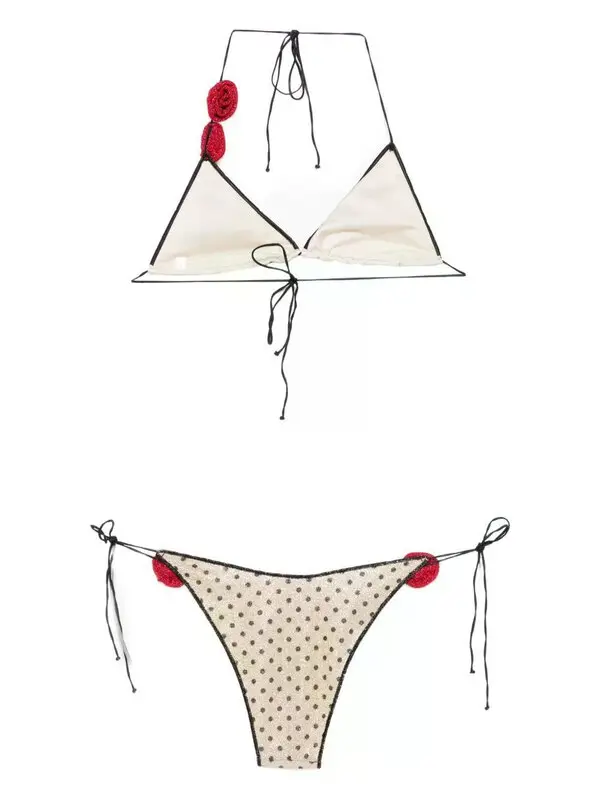 Oseree Floral Polka Dot Bikini