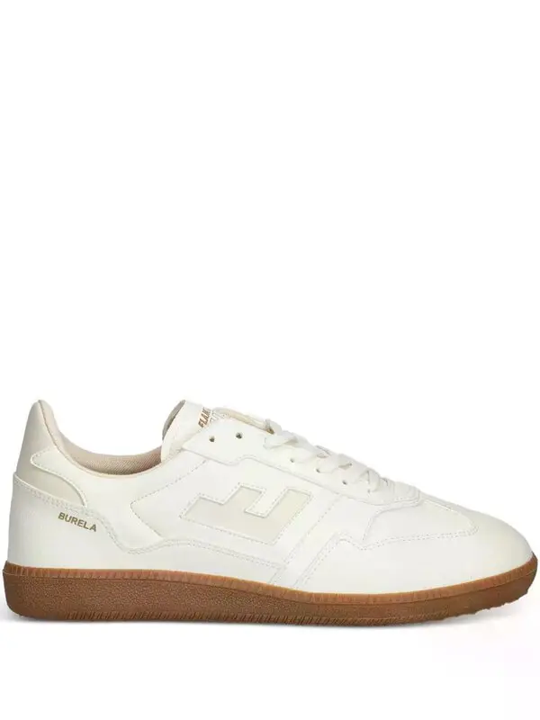 Flamingos Burela Slim Logo-appliqué Sneakers - White