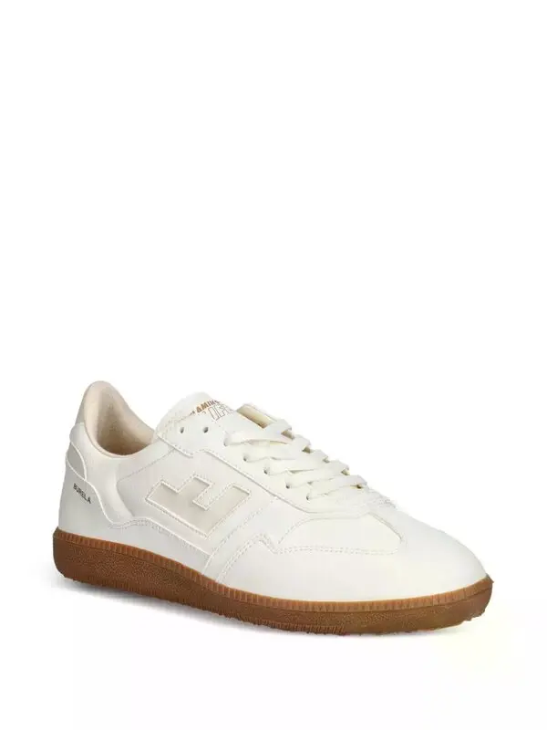 Flamingos Burela Slim Logo-appliqué Sneakers - White