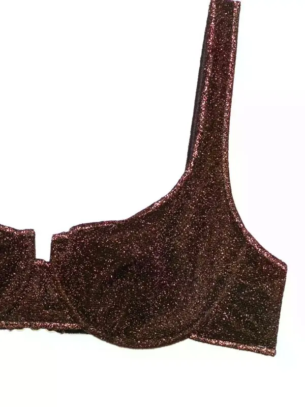 Oseree Glitter Bikini Set - Brown