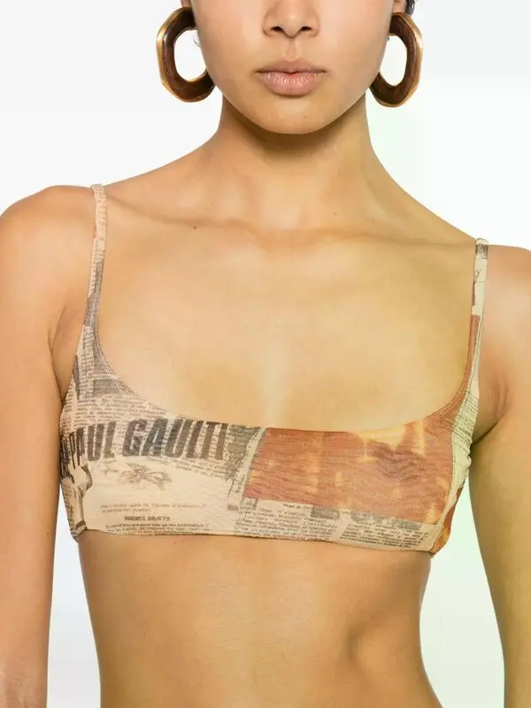 JEAN PAUL GAULTIER Newspaper-print Top